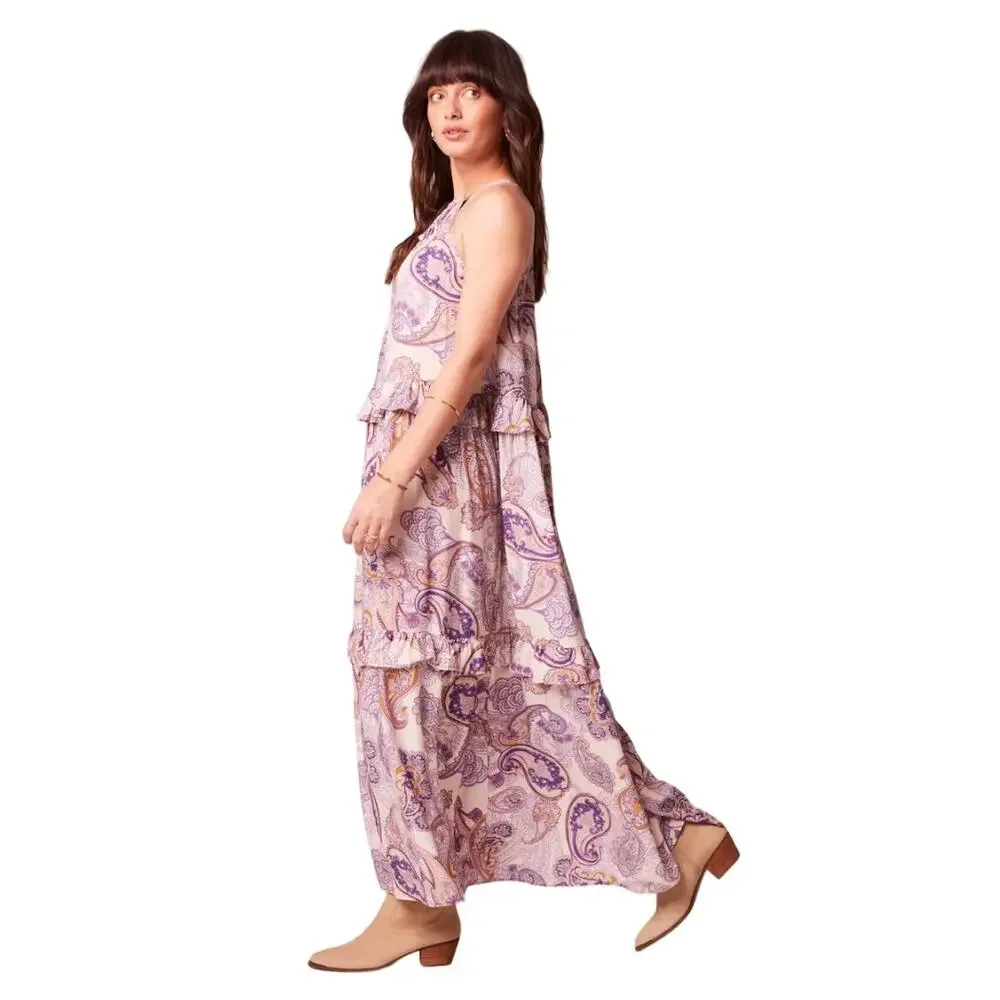 Band Of The Free | Dresses | Band Of The Free Liliane Purple Paisley ...
